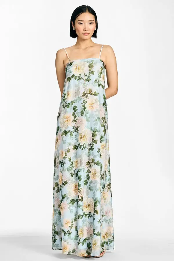 Sachin & Babi Silk Chiffon Gown
