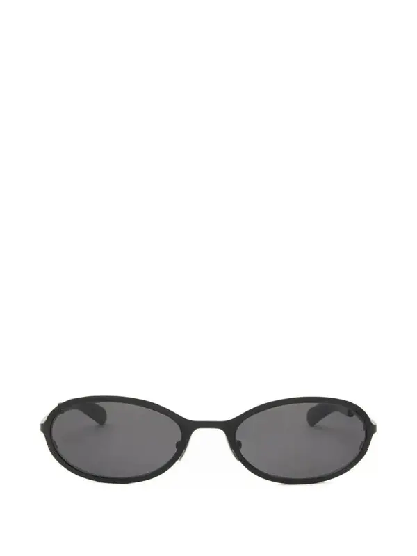 FLATLIST Cohen Oval-frame Sunglasses - Black