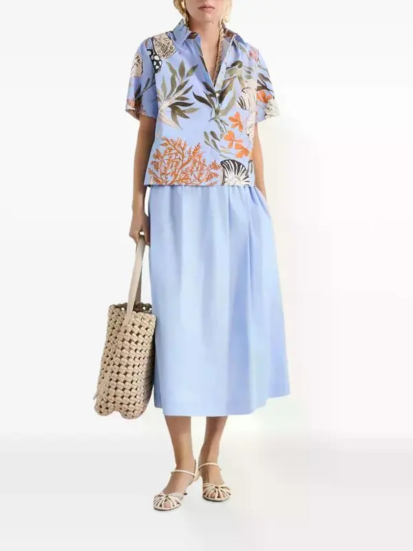 Marella Pleated Midi Skirt