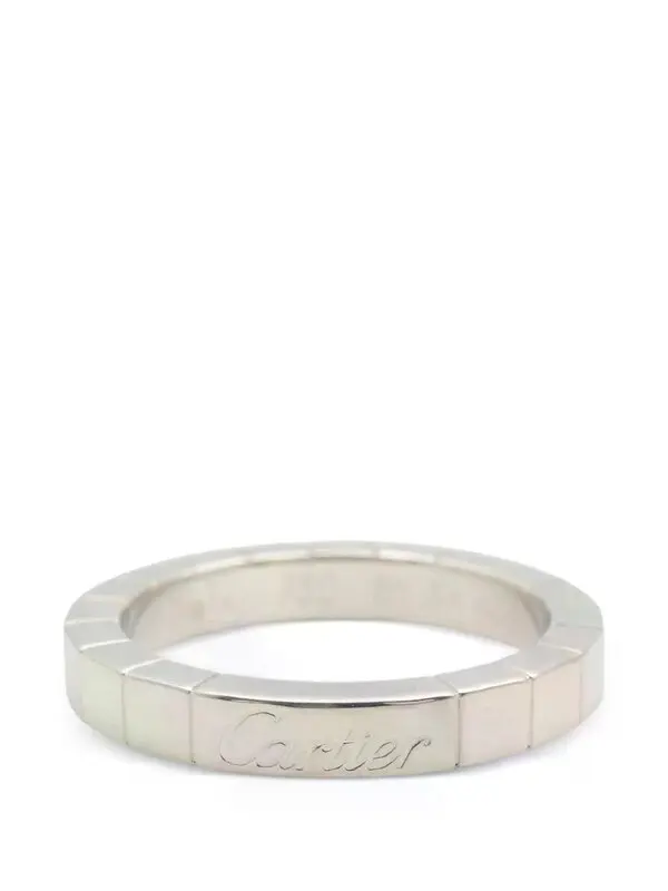 Cartier 18k White Gold Lanière Ring - Silver