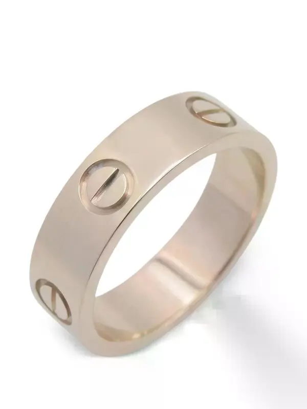 Cartier 18k White Gold Love Ring - Pink