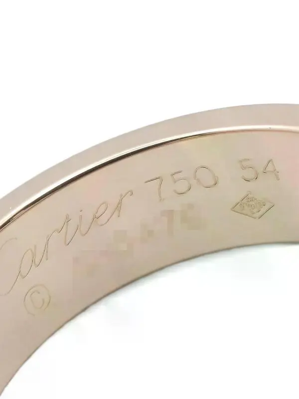 Cartier 18k White Gold Love Ring - Pink