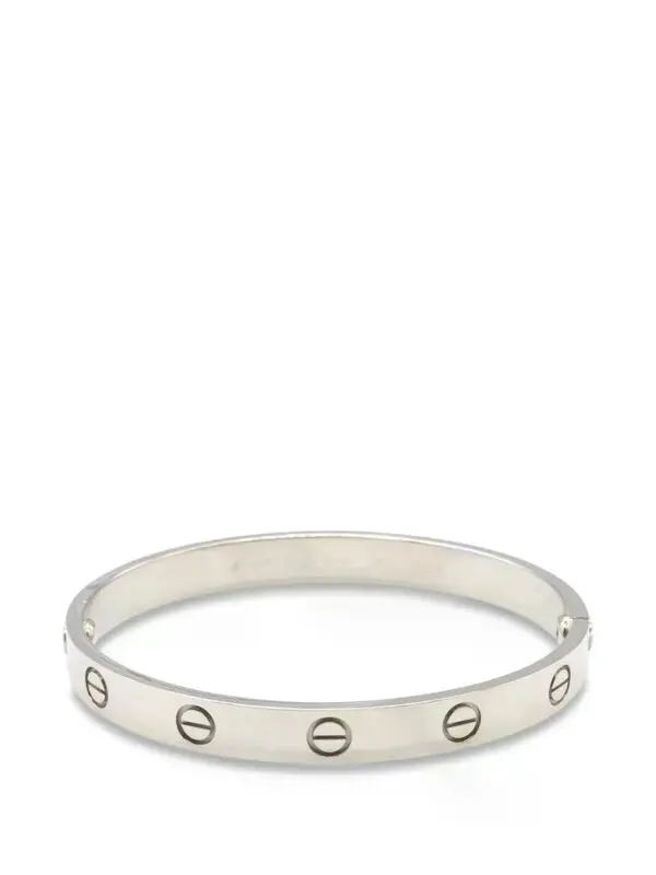 Cartier 1993 Love Bracelet In 18k White Gold - Silver