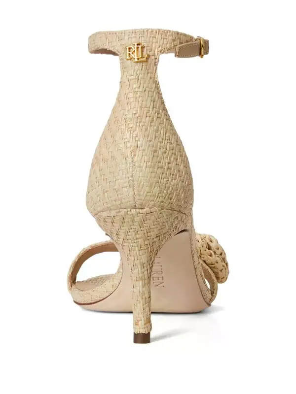 Ralph Lauren Allie Raffia Sandals - Neutrals