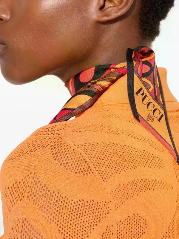 Emilio Pucci Abstract-print Silk Scarf