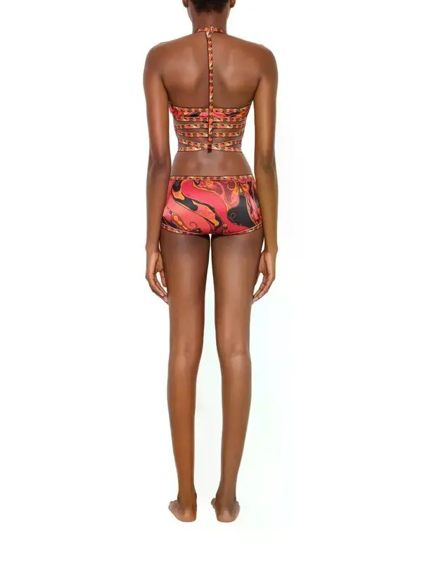 Emilio Pucci Iride-print Wrap-around Bra