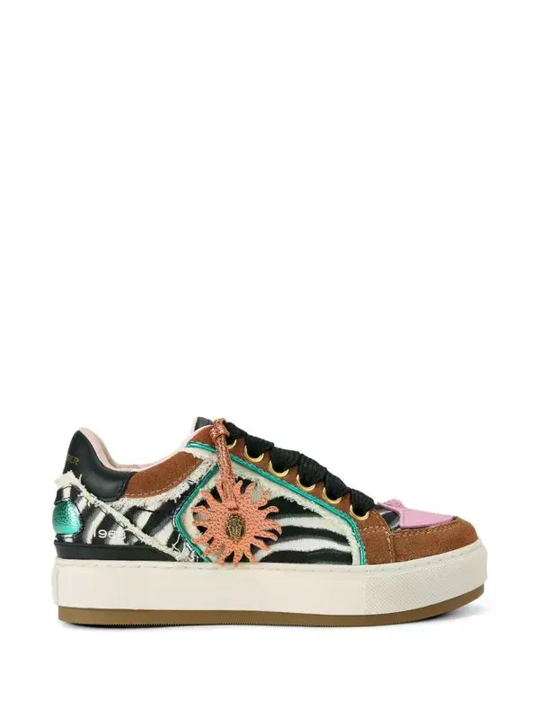 Kurt Geiger Zebra Print Sunbeam Tag Sneakers