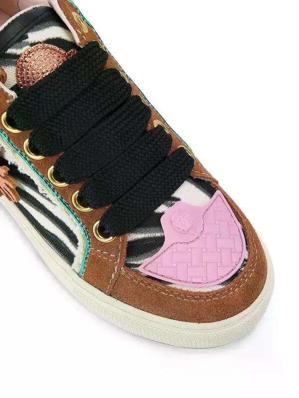 Kurt Geiger Zebra Print Sunbeam Tag Sneakers