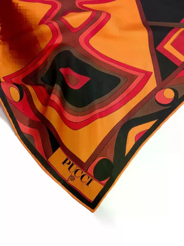 Emilio Pucci Bongo-print Silk Carrè Scarf