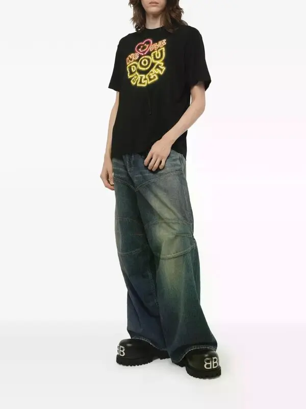 DOUBLET Neon-paint T-shirt