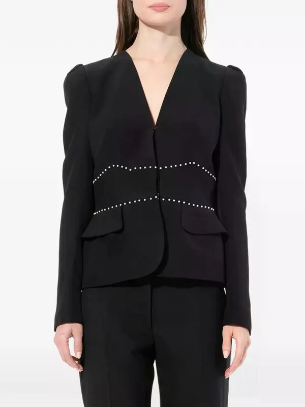 Alexander McQueen Embellished V-neck Jacket