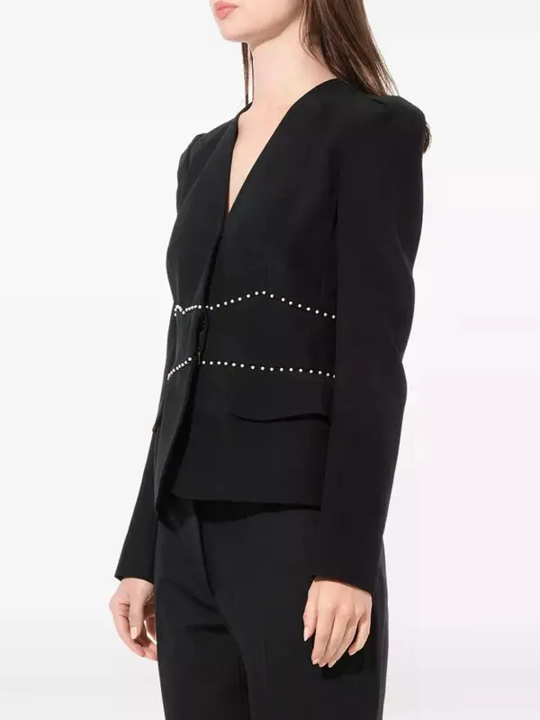 Alexander McQueen Embellished V-neck Jacket