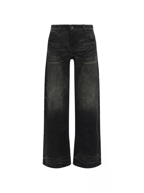 FAX COPY EXPRESS Dirty-wash Straight-leg Jeans