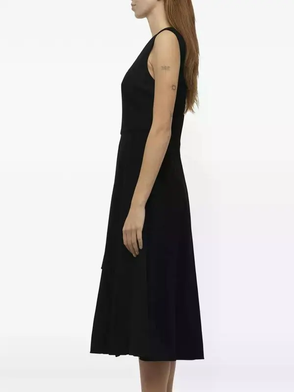 Alexander McQueen V-neck Asymmetrical Hem Dress