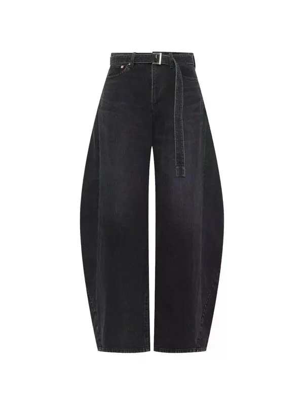 Sacai Belted Barrel Jeans