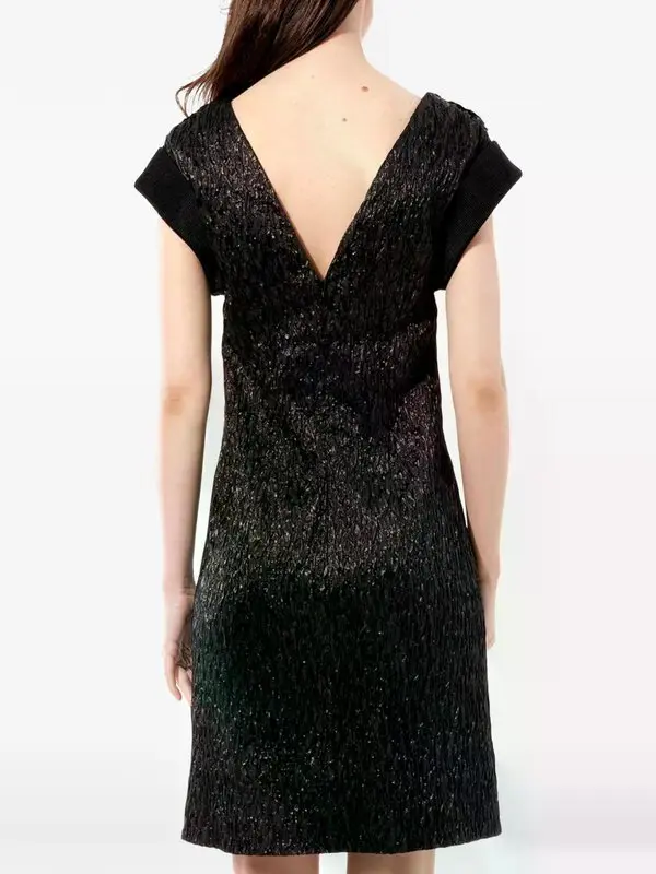Balenciaga Crewneck Mini Dress With Cap Sleeves