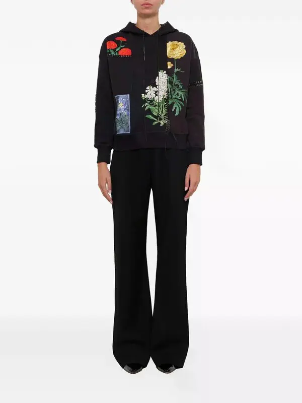 Alexander McQueen Floral Embroidered Hoodie