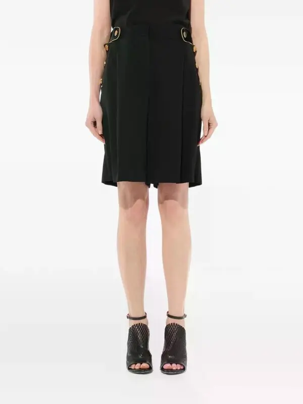 Givenchy Pleated Shorts With Button Detail