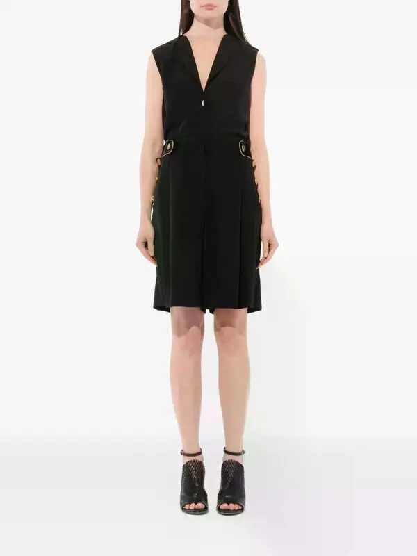 Givenchy Pleated Shorts With Button Detail