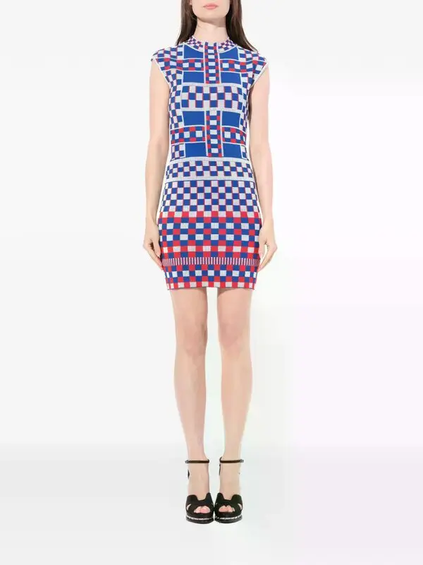 Alexander McQueen Check Pattern Dress