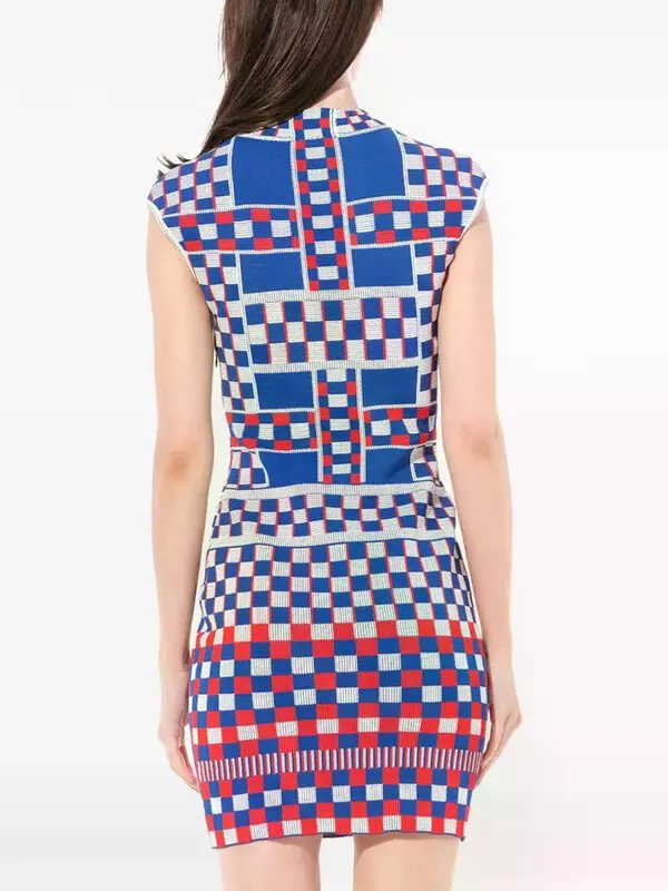 Alexander McQueen Check Pattern Dress