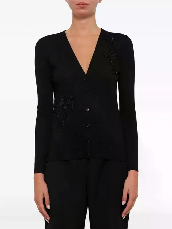 Alexander McQueen Embellished V-neck Cardigan