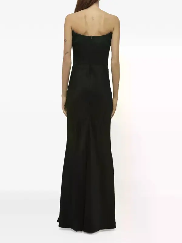 Alexander McQueen Strapless Satin Gown