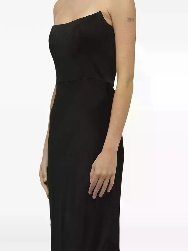 Alexander McQueen Strapless Satin Gown