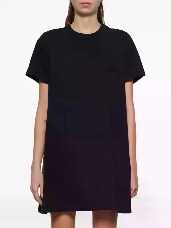 Sacai Paneled Paisley-print Mini Dress