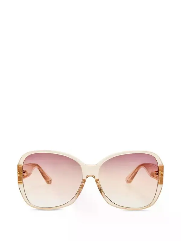 Linda Farrow Oversized Frame Sunglasses - Neutrals