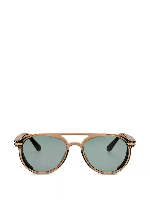 Linda Farrow Pilot Frame Sunglasses - Neutrals