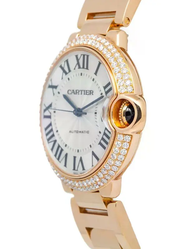 Cartier Ballon Bleu Diamond-set Rose Gold Automatic Watch
