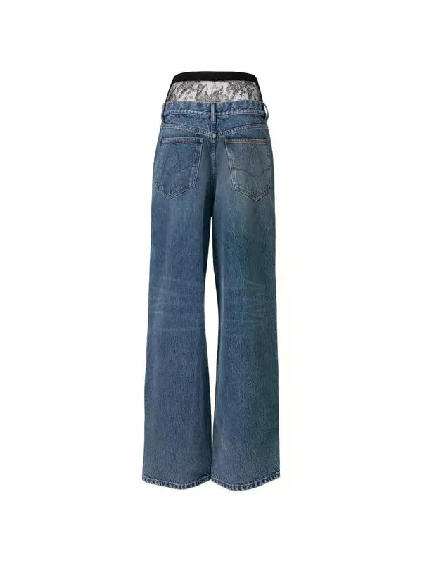 ALMAZ Disclose Lace-panel Jeans