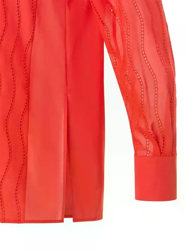 Akris Broderie Anglaise Blouse