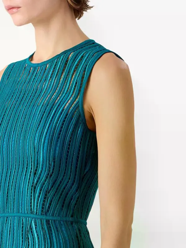 Akris Wave Guipure Maxi Dress