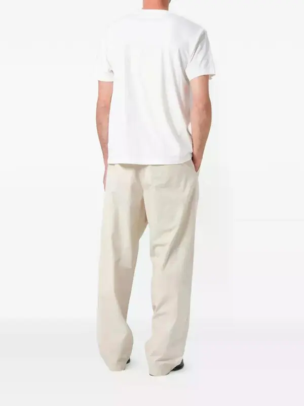 AGOLDE Slater Pleated Straight-leg Trousers - Neutrals