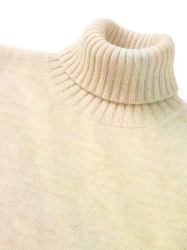 FORTELA Shetland Wool-knit Turtleneck Sweater