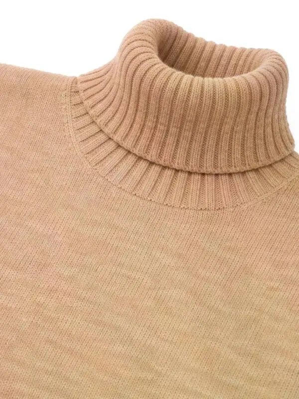 FORTELA Shetland Wool-knit Turtleneck Sweater