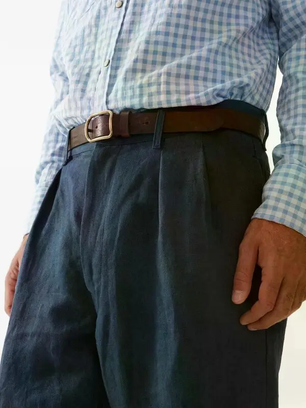 FORTELA Leather Belt With Buckle Fastening