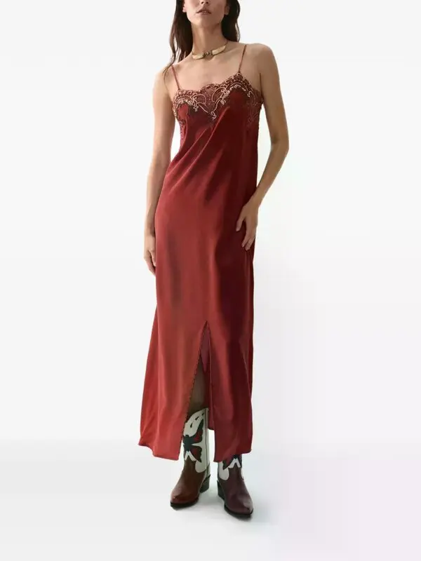 FORTELA Alizee Embroidered Midi Dress