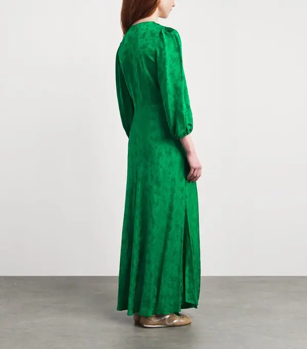 Sandro Floral Jacquard Maxi Dress
