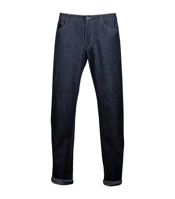 ALAN SCOTT Cashmere-blend Relaxed Jeans