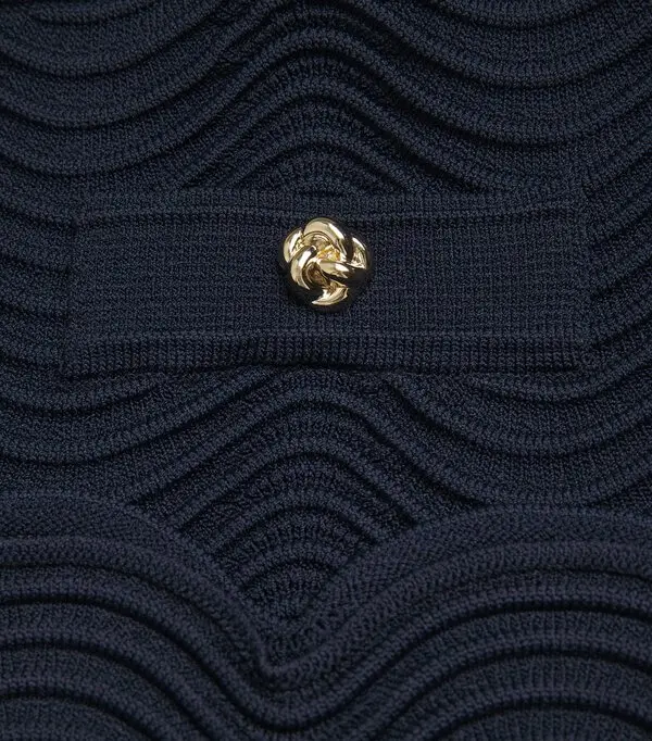Sandro Knitted Mini Skirt - Blue