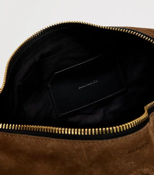 ALLSAINTS Jean Rey Suede Shoulder Bag - Brown