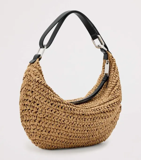 ALLSAINTS Small Paper Luna Shoulder Bag - Brown