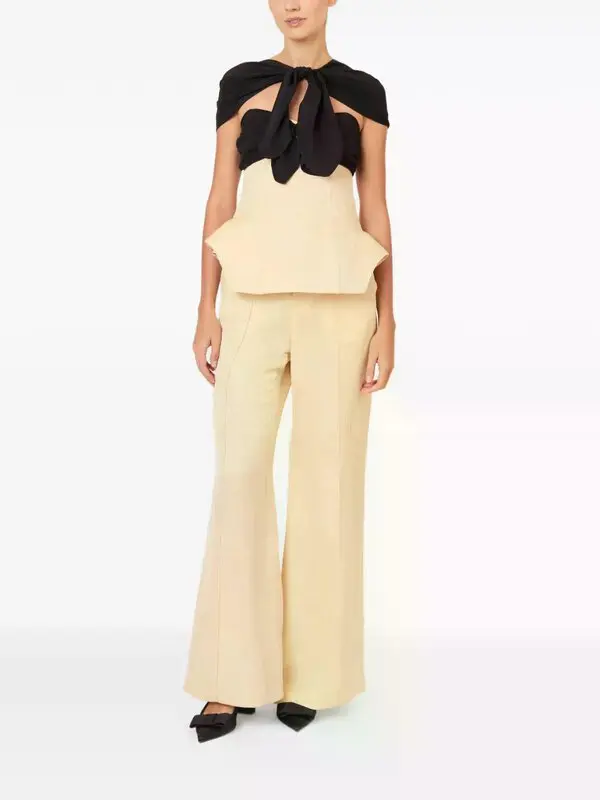 Rosie Assoulin Strapless Peplum Top