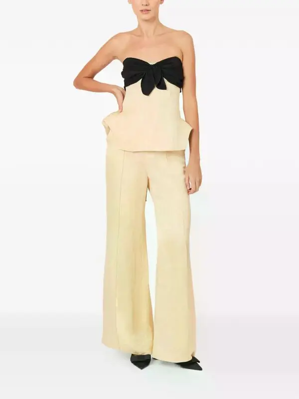Rosie Assoulin Strapless Peplum Top