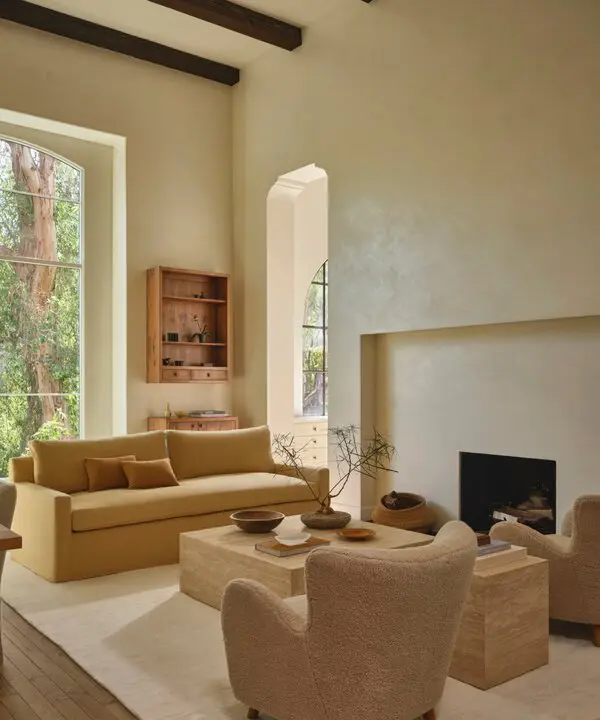 Jenni Kayne Harbor Sofa In Wheat Linen