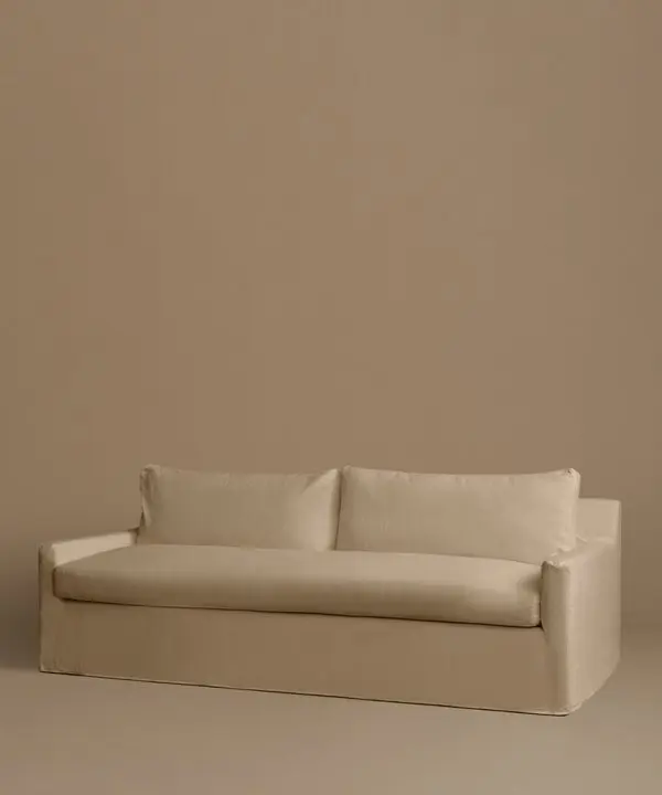 Jenni Kayne Harbor Sofa In Wheat Linen