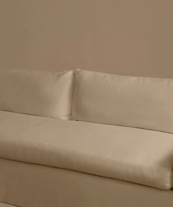 Jenni Kayne Harbor Sofa In Wheat Linen
